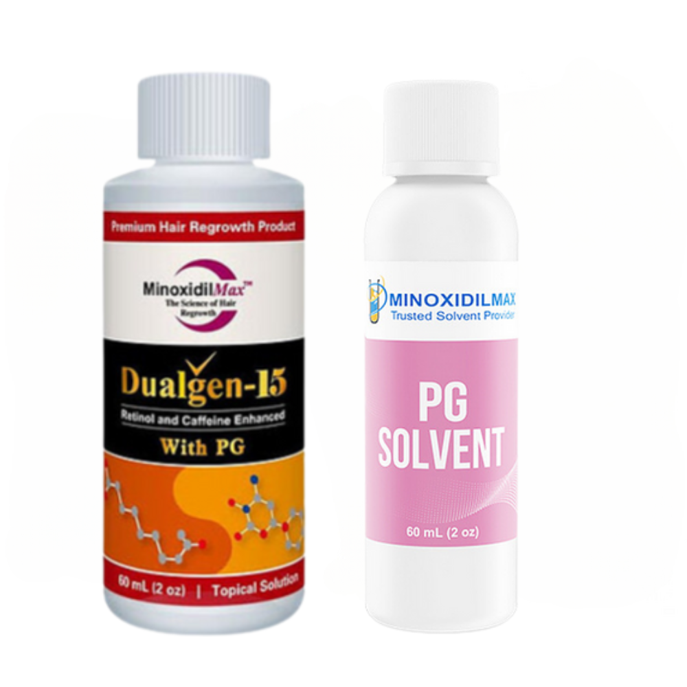Minoxidil Dualgen 7.5% Cu PG, 2 luni aplicare, Tratament Pentru Barba ...